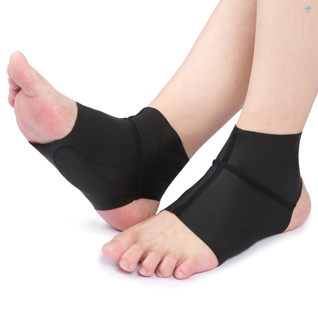 1 Pair Arch Support Brace with Gel Ankle Protector Flat Foot Socks with ...