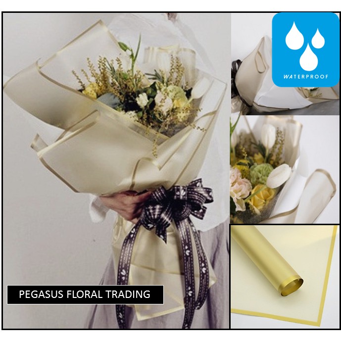 🔥READY STOCK🔥Flower Wrapping Paper - Matt Frame (Gold) | Shopee Malaysia