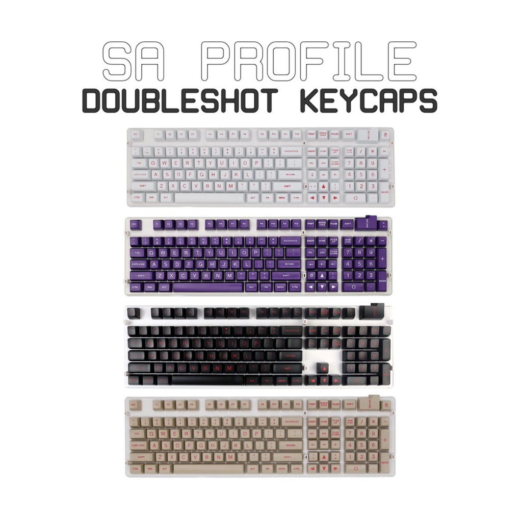 SA Profile Keycaps ABS Double Shot Mechanical Keyboard | Shopee Malaysia