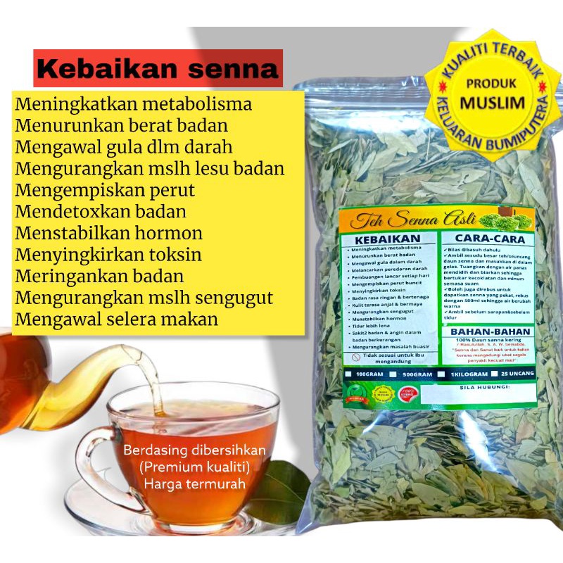TEH SANNA/DAUN SENNA ORIGINAL 50Gram | Shopee Malaysia