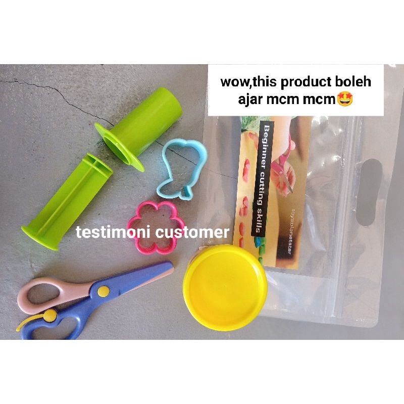 Scissors skill cutter of beginner set (safety scissors) | Shopee Malaysia