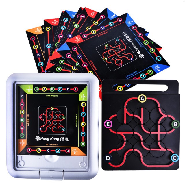 Subway Connecting Stations Mutli-Level Logic Game IQ Game | Shopee Malaysia