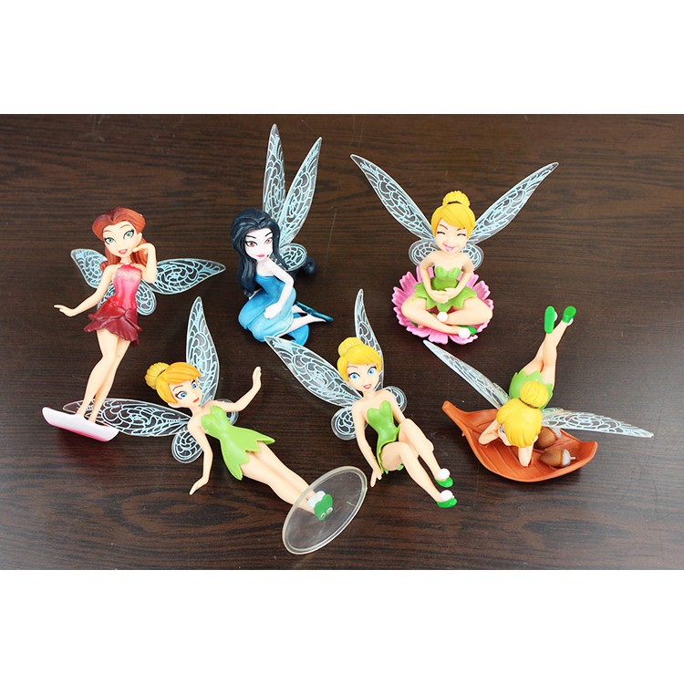3 Styles7/4/6Pcs/lot Anime Tinkerbell Collectibles Dolls Set Tinker ...