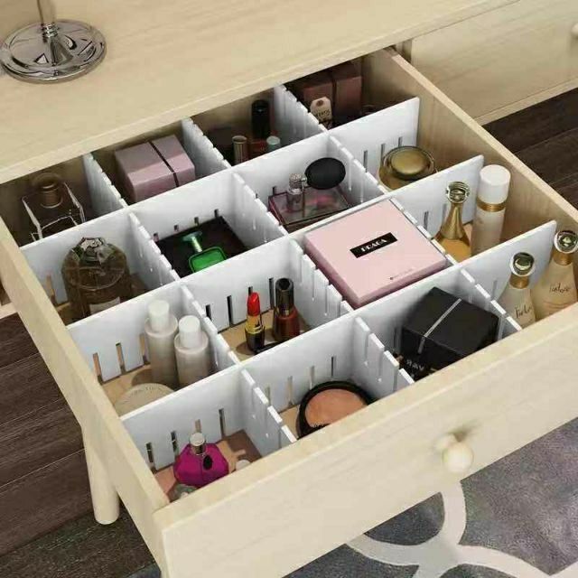 1 Pcs Drawer Divider Storage Partition Board Compartment Dressing Table
