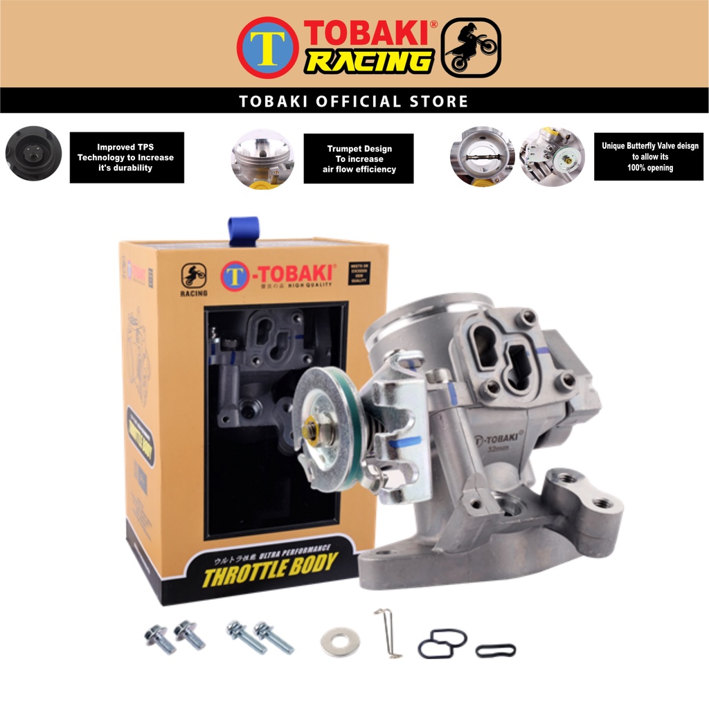 TOBAKI RACING THROTTLE BODY WITH INLET RACING | Shopee Malaysia