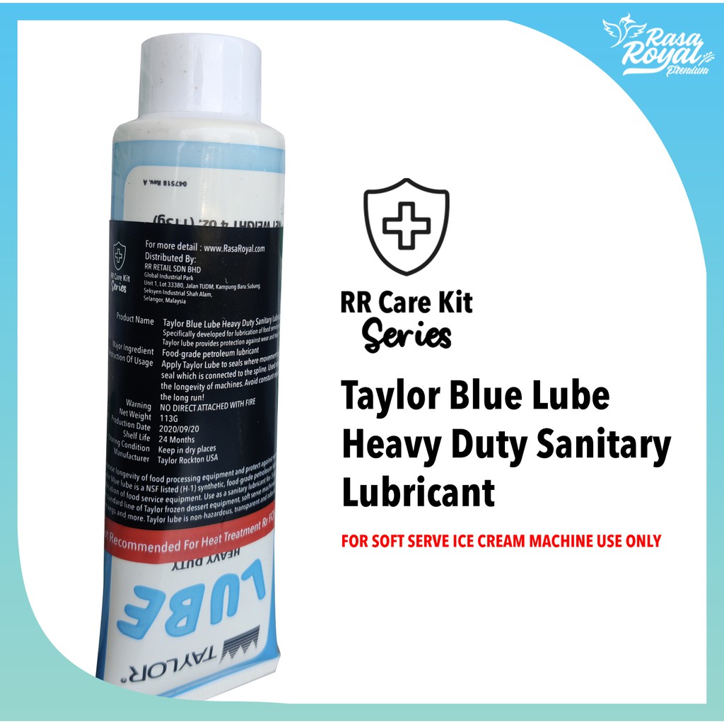 Taylor Blue Lube Heavy Duty Sanitary Lubricant Oil - RR Care Kit Series ...