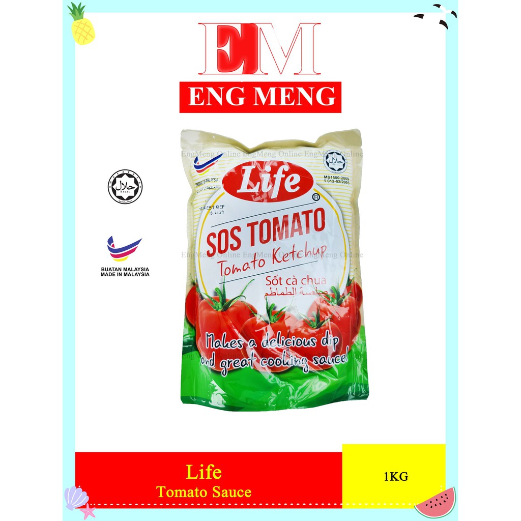 Life Tomato Ketchup 1KG Life 番茄酱 1KG Life Sos Tomato 1KG | Shopee Malaysia
