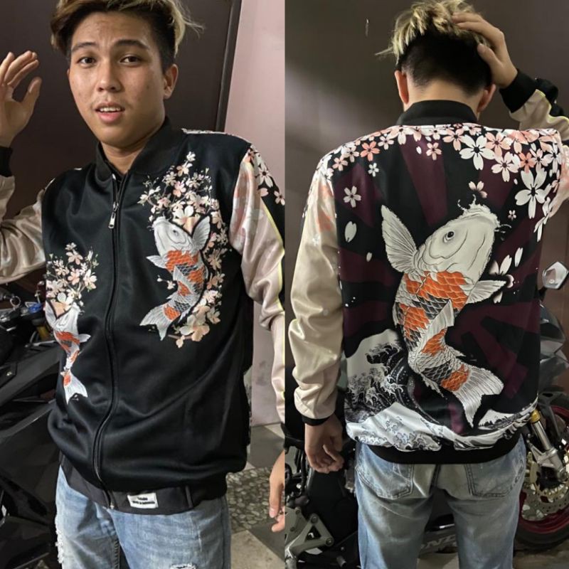 Sukajan Koi Jacket Sukajan Jacket Sukajan Printing Jacket Printing