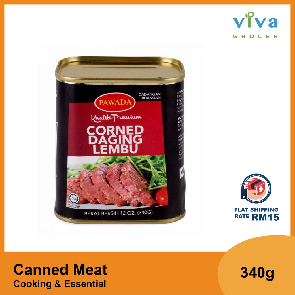 Pawada Luncheon Meat Corned Beef 340g | Shopee Malaysia