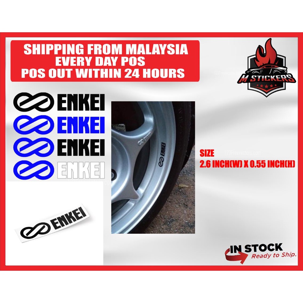 ENKEI SPORT RIM STICKER CAR STICKERS KERETA STICKER SPORT RIM RPF1 ...