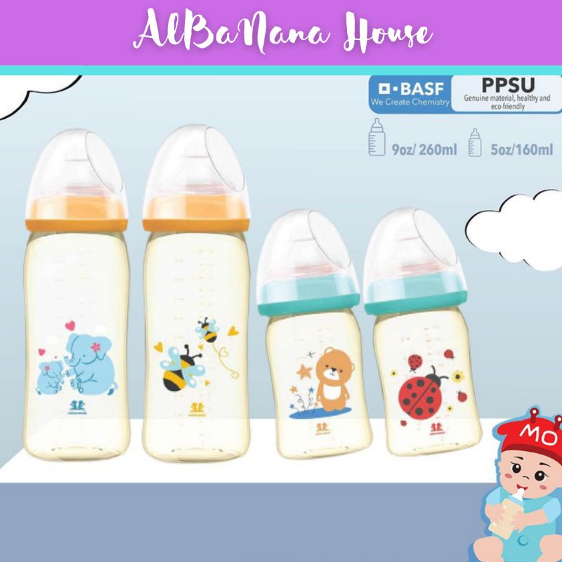 READY STOCK BOTOL SUSU PUTING WIDE NECK PPSU | Nursing Milk Bottle Wide ...