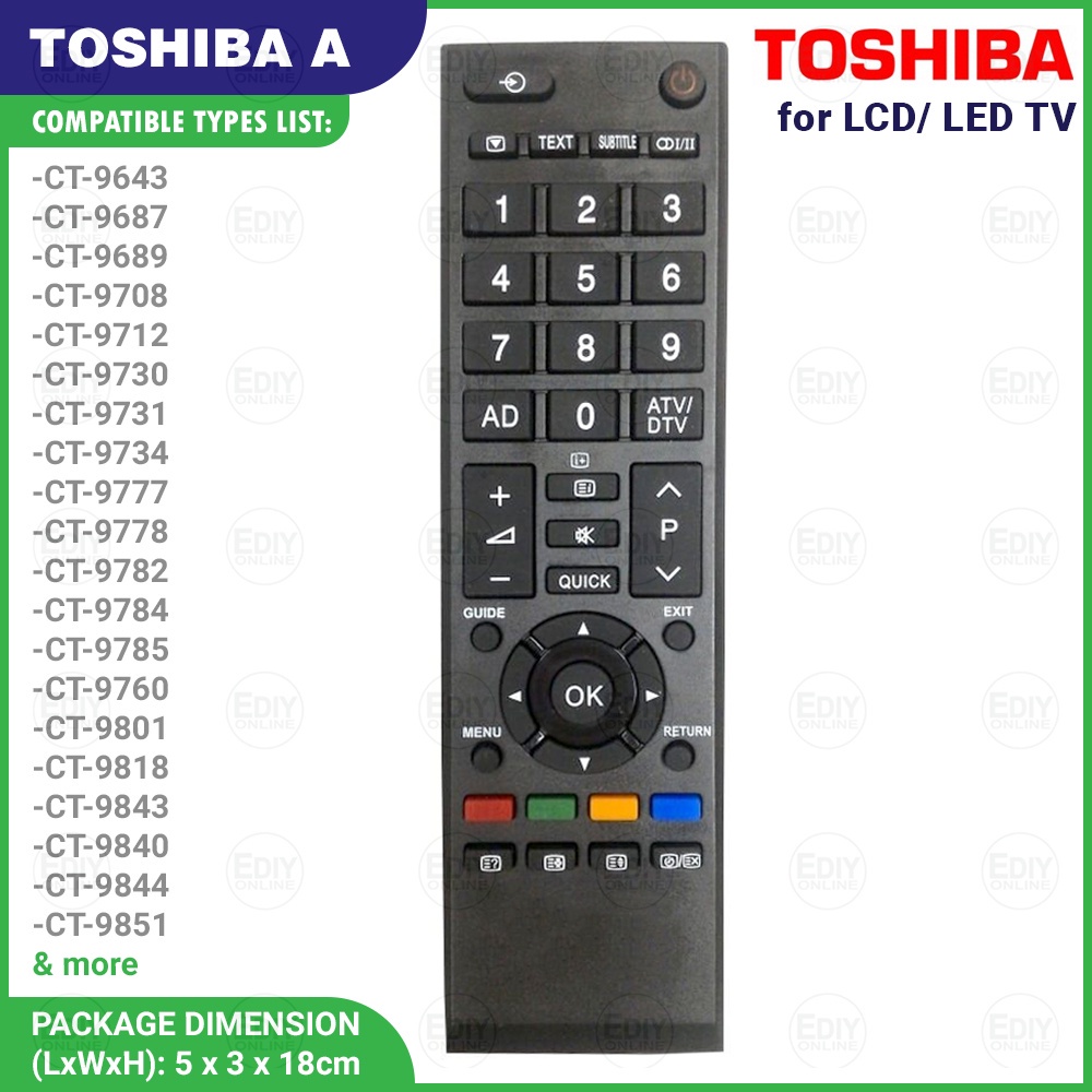 UNIVERSAL LCD LED SMART PANEL TV REMOTE CONTROL LG SHARP MYTV DECODER ...