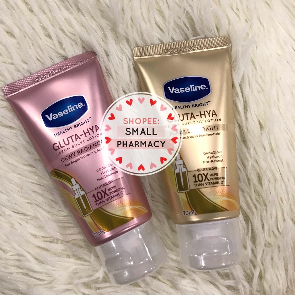 Vaseline Healthy Bright Gluta-Hya [ Serum Burst UV Lotion Flawless ...