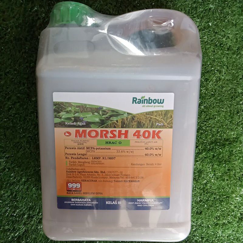 MORSH 40K racun rumput dlm bendang 4liter | Shopee Malaysia