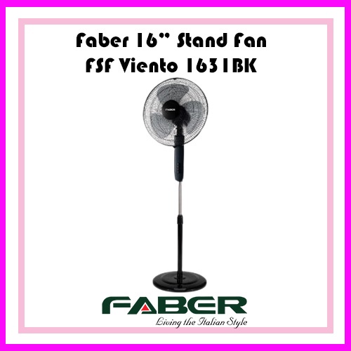FABER 16" STAND FAN FSF VIENTO 1631BK | Shopee Malaysia