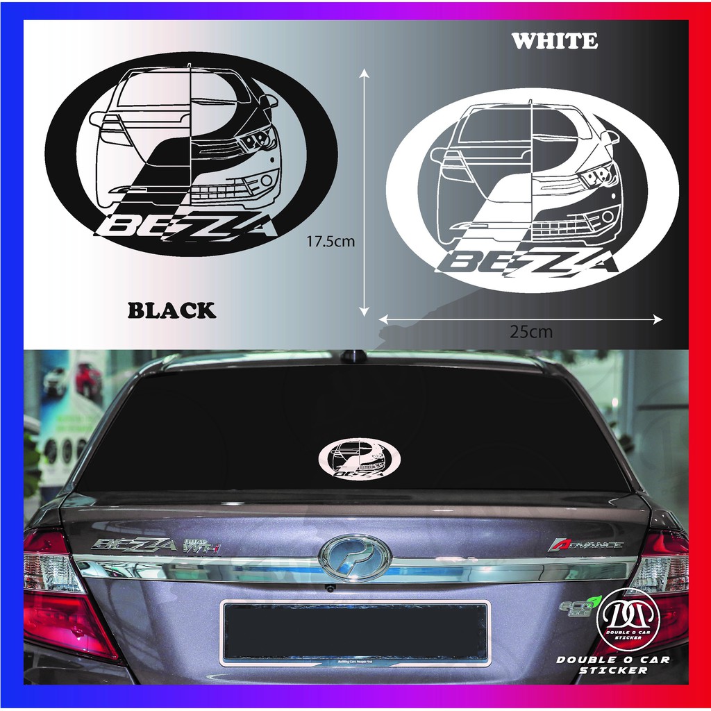 PERODUA BEZZA FISRT MODEL FRONT REAR SPECIAL DESIGN HIGH GRADE Sticker ...