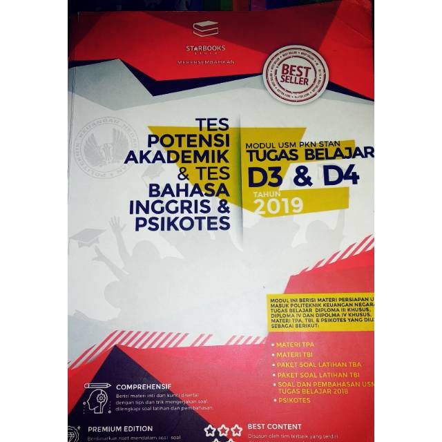 Stan Starbooks book, ACADEMIC POTENTIAL TEST & ENGLISH & PSYCOTES TEST ...