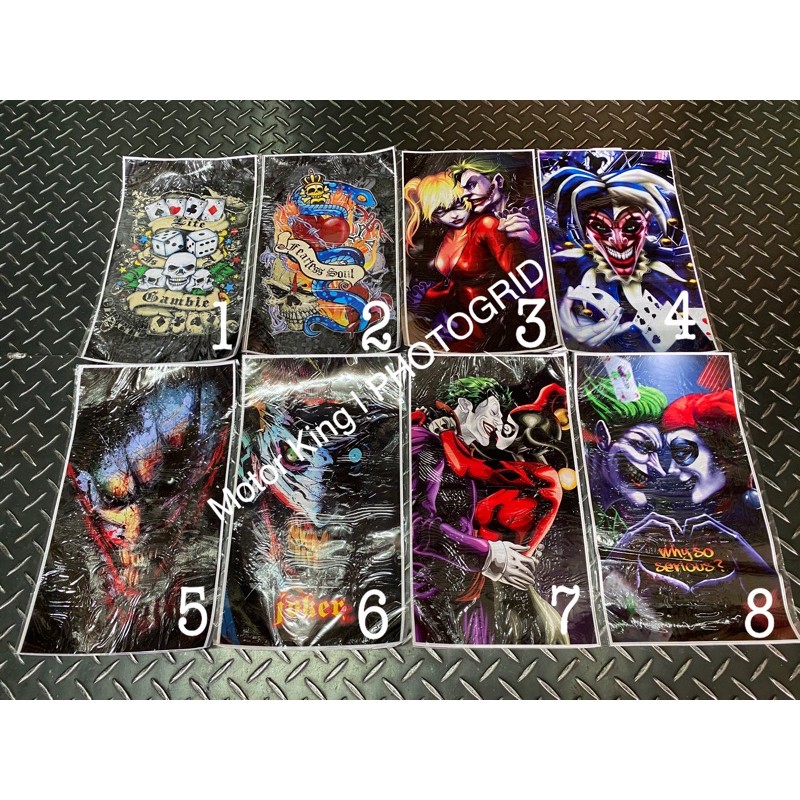 Joker Sticker Stripe Stiker For Horn Hon Cover 20cm x 35cm ( 8 Corak ...
