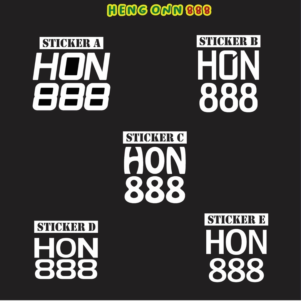 Number Plate Motor Sticker ⚠️FRONT DEPAN⚠️ | Shopee Malaysia