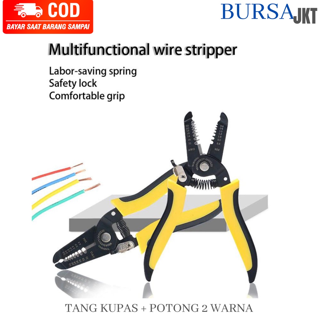 8inch 200mm WIRE STRIPPER 3IN1 Cutter. Cable STRIPPER Pliers | Shopee ...
