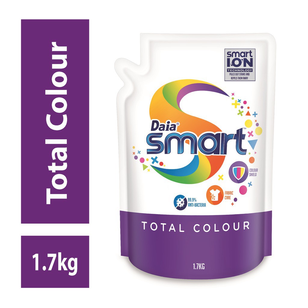 Daia Smart TOTAL COLOUR Concentrated Liquid Detergent 1.7kg | Shopee ...