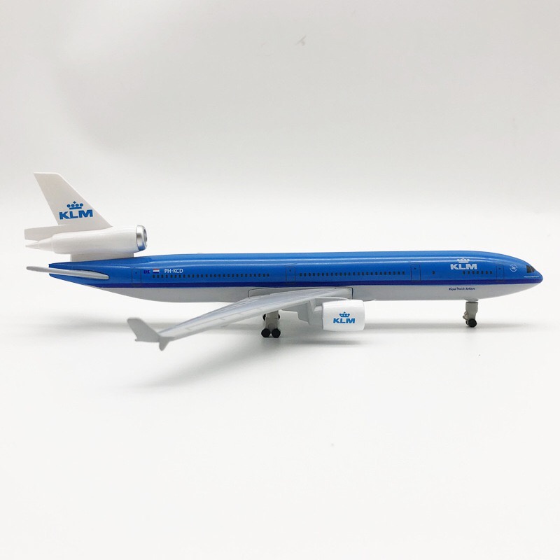 Airplane Model ** 20cm Netherlands KLM Airlines MD-11 Airways Diecast ...