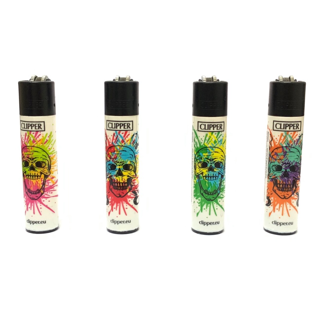 Clipper Lighter with heavy Skulls Design 1 pcs | Shopee Malaysia