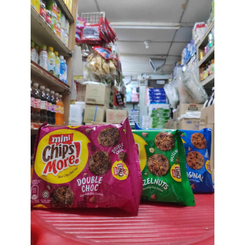 Chipsmore Mini Chocolate Chips Cookies 80g (Original/Hazelnut/Double ...