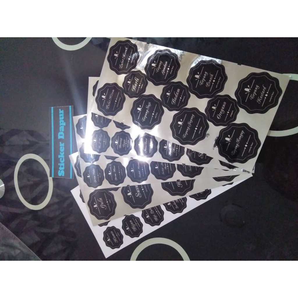 💥 76PCS💥 STIKER DAPUR 💥Kitchen Labels / Sticker Dapur / Label Rempah ...