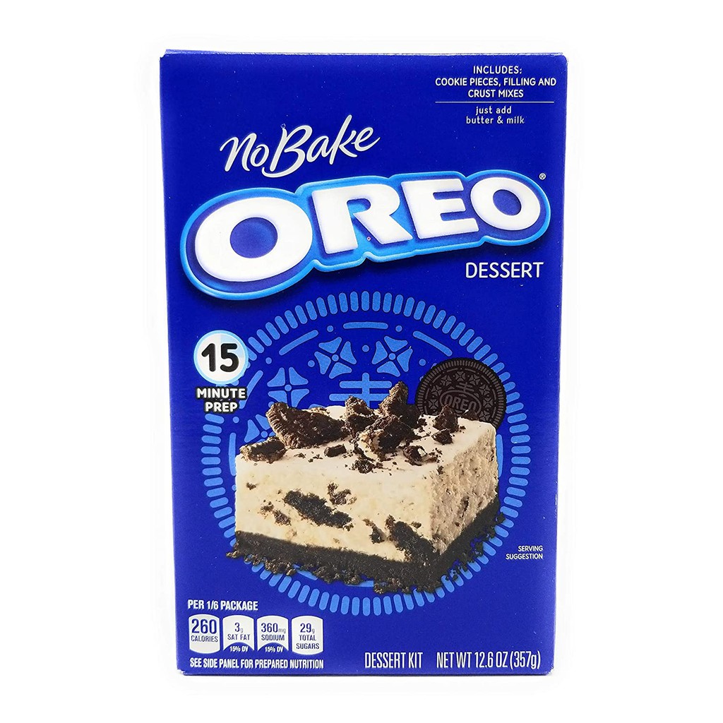 No Bake Oreo Dessert Mix 357g box tiada bakar oreo kek mix senang dibuat 15 minit tiada ketuhar ...