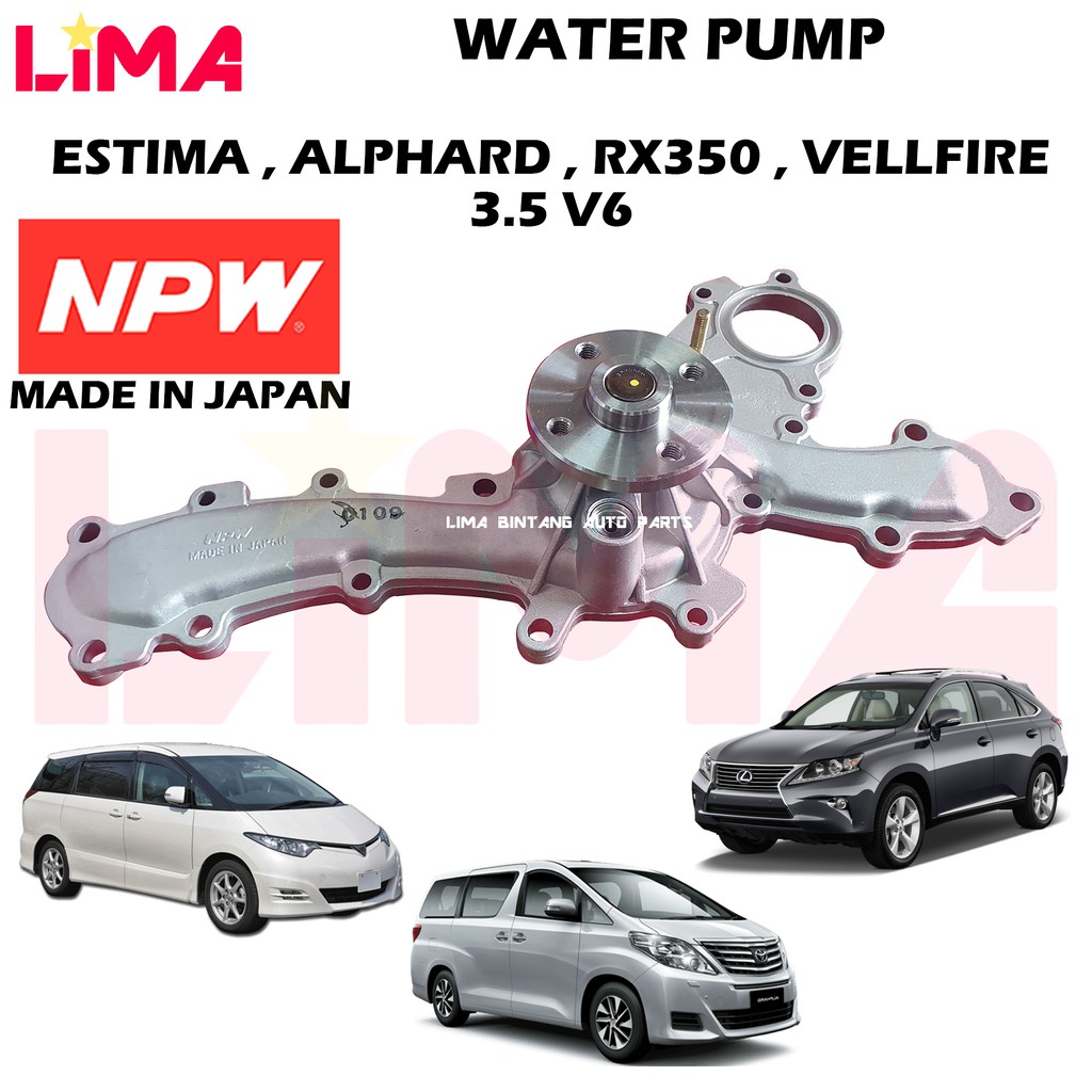 TOYOTA VELLFIRE , ALPHARD GGH20 , ESTIMA GSR50 , RX350 3.5 V6 WATER ...