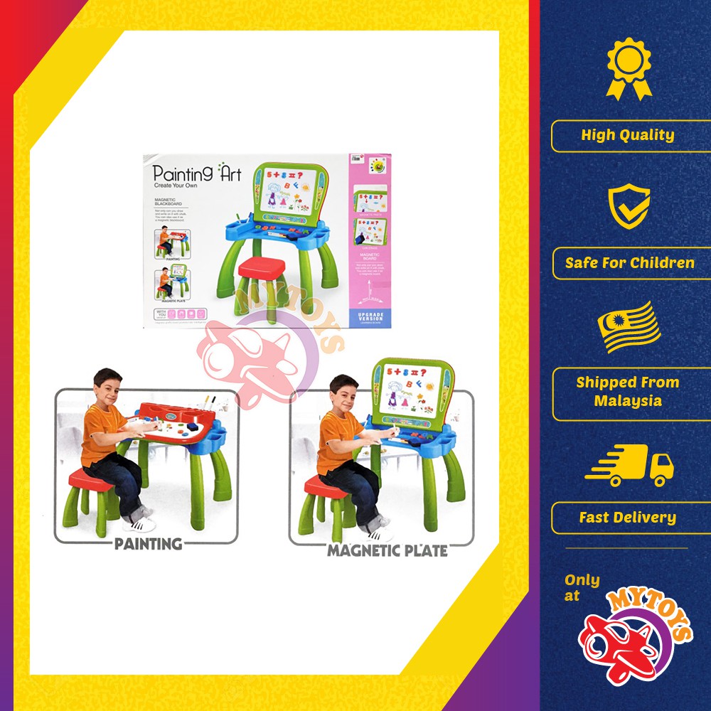 Magnetic Pastel Double Sided Drawing Board 80cm / Whiteboard and ...