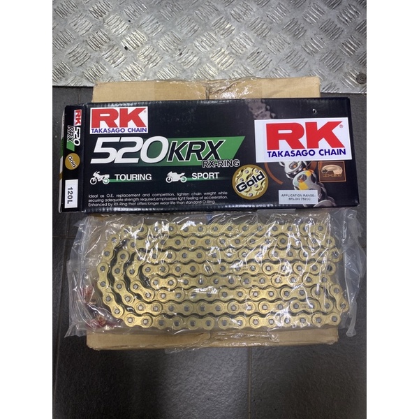 RK X-ring Gold chain 520-120L | Shopee Malaysia
