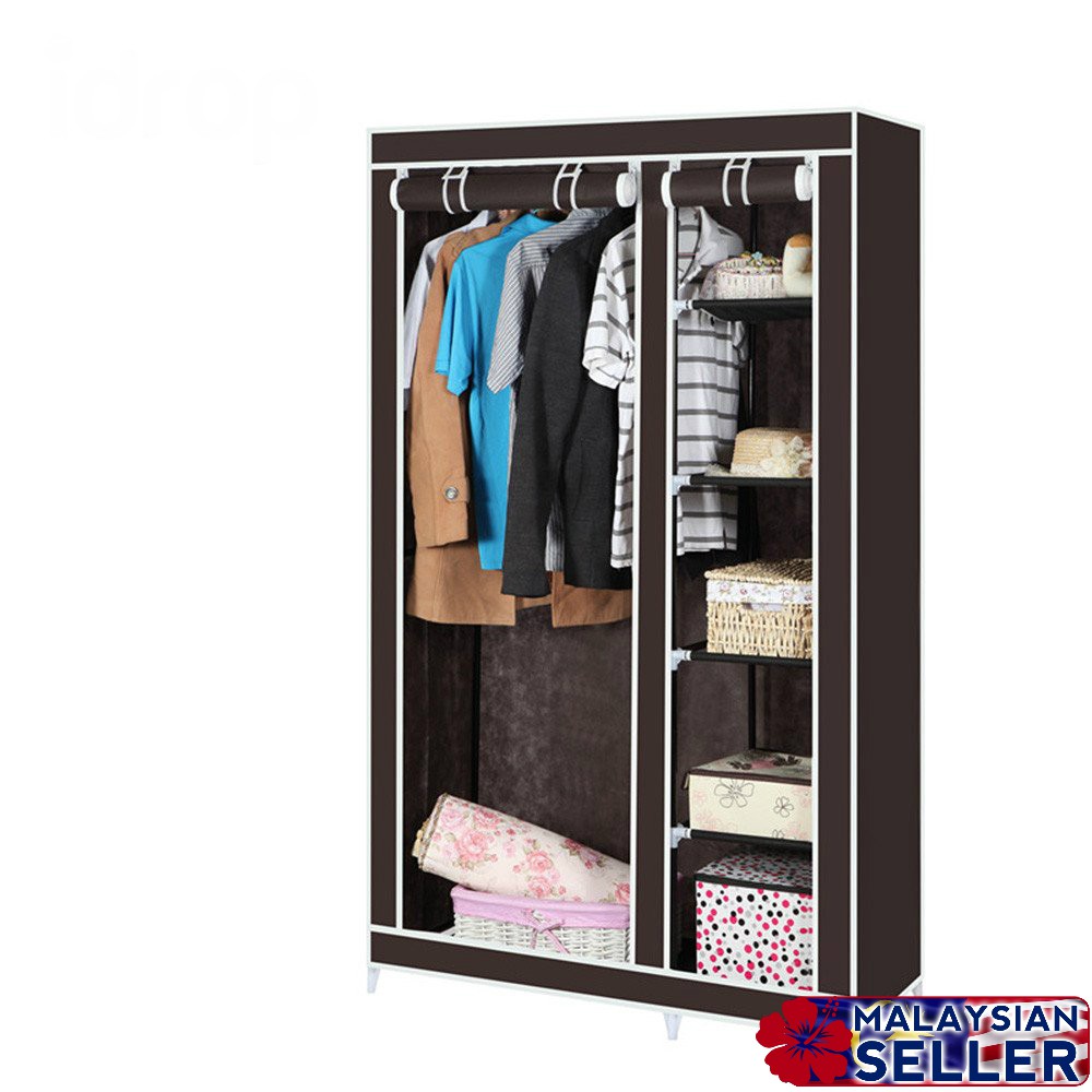 Fashion Portable Wardrobe Cabinet Garment Storage (Random Color ...