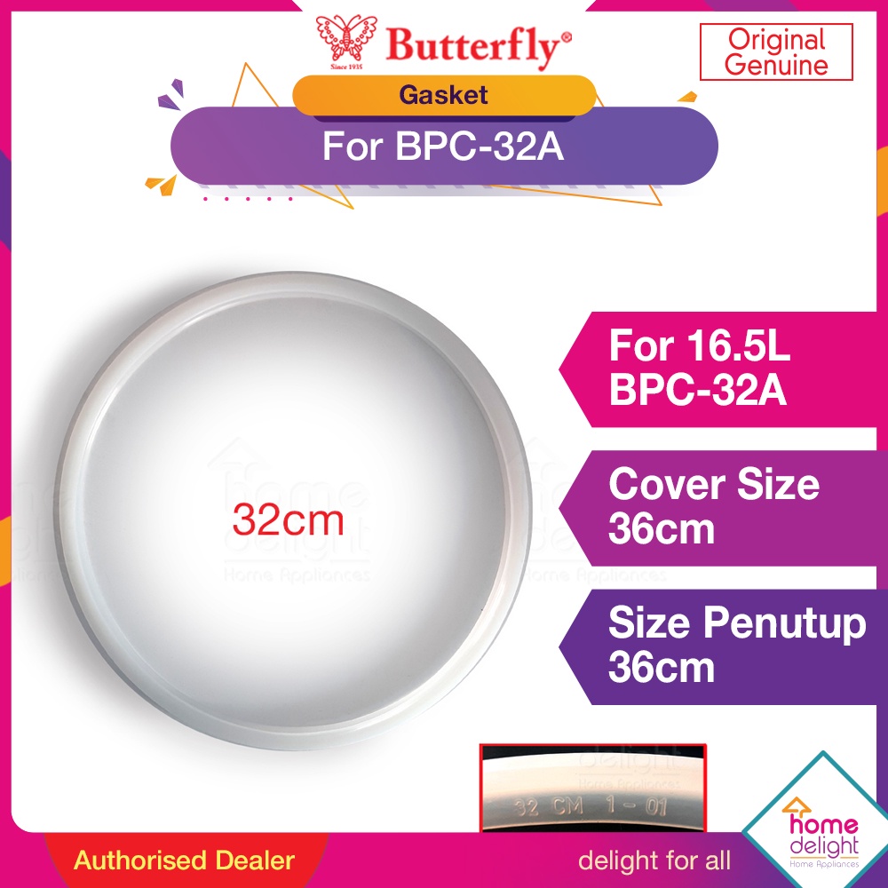 Butterfly Pressure Cooker Silicon Gasket (Rubber Ring/Getah) for BPC20A ...