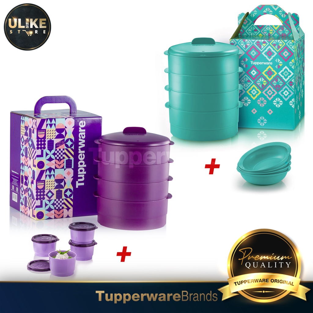 《READY STOCK》Tupperware Steam It with Gift Box / with PWP Full Set ...