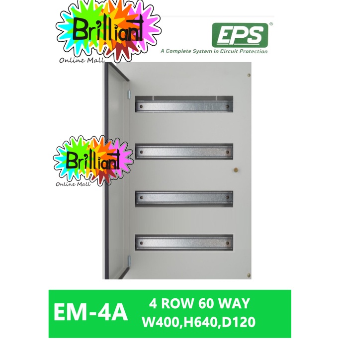 EPS EM-4A/EM - 04 4ROW 60WAY METAL CLAD ENCLOSE DB BOX | Shopee Malaysia