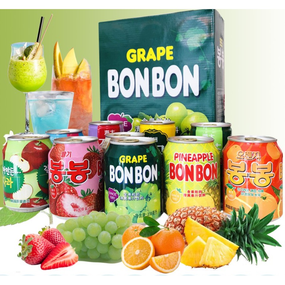韩国进口 🍇 海太葡萄果汁水 Korea Haitai Bon Bon Grape Juice Canned Drink 238ml 봉봉포도 | Shopee Malaysia