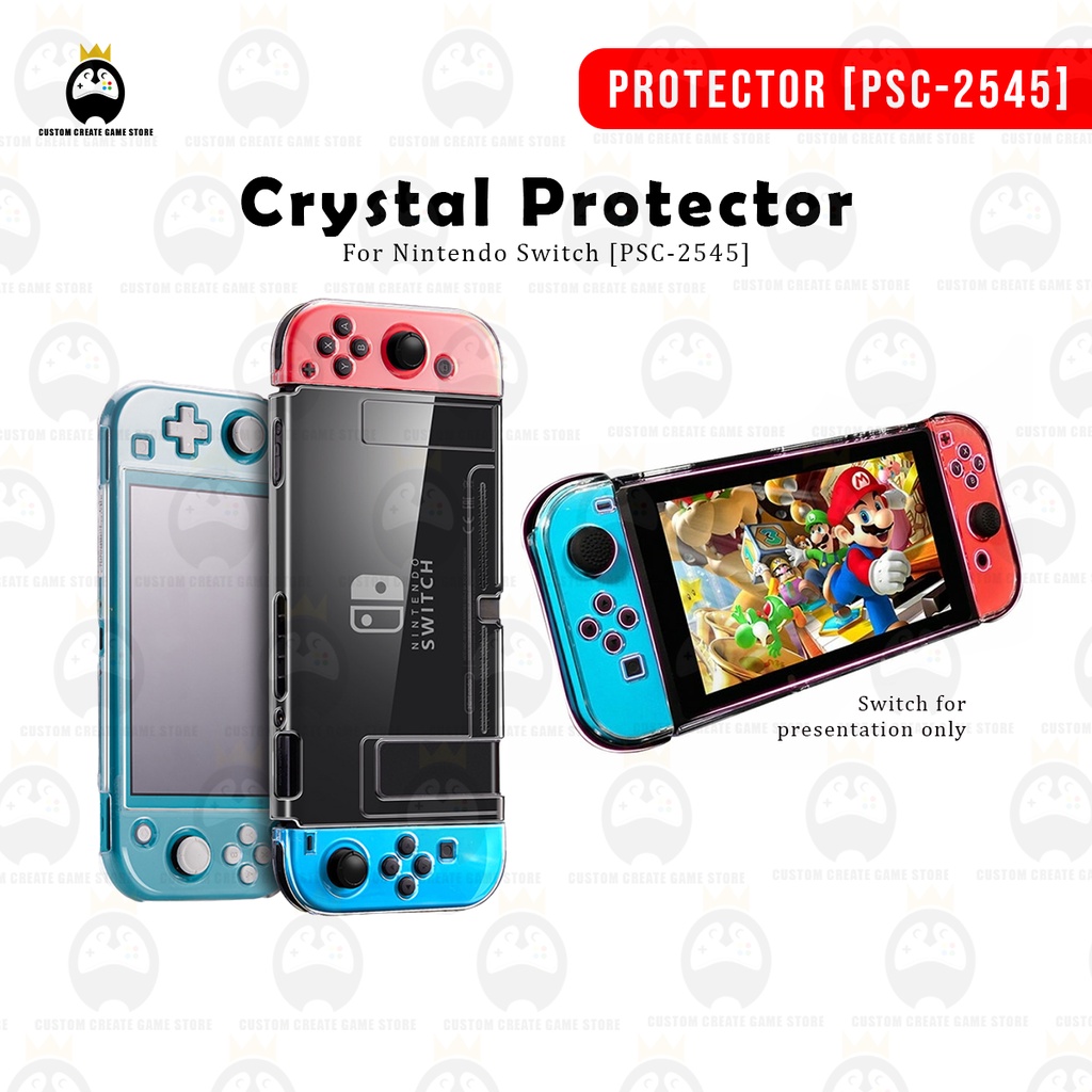Nintendo Switch V1 V2 Case Casing Clear Cover Transparent Crystal ...