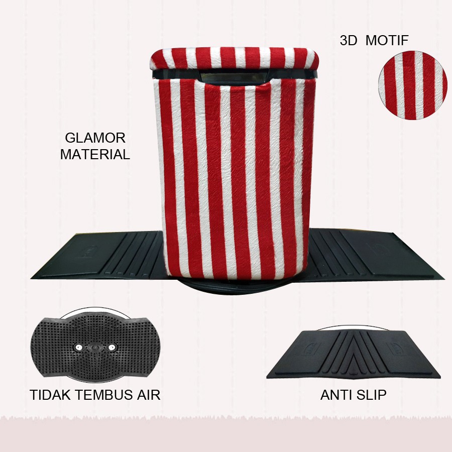 MERAH Good Quality Cute Red Candy Character Trash Can/Cute Car Trash ...