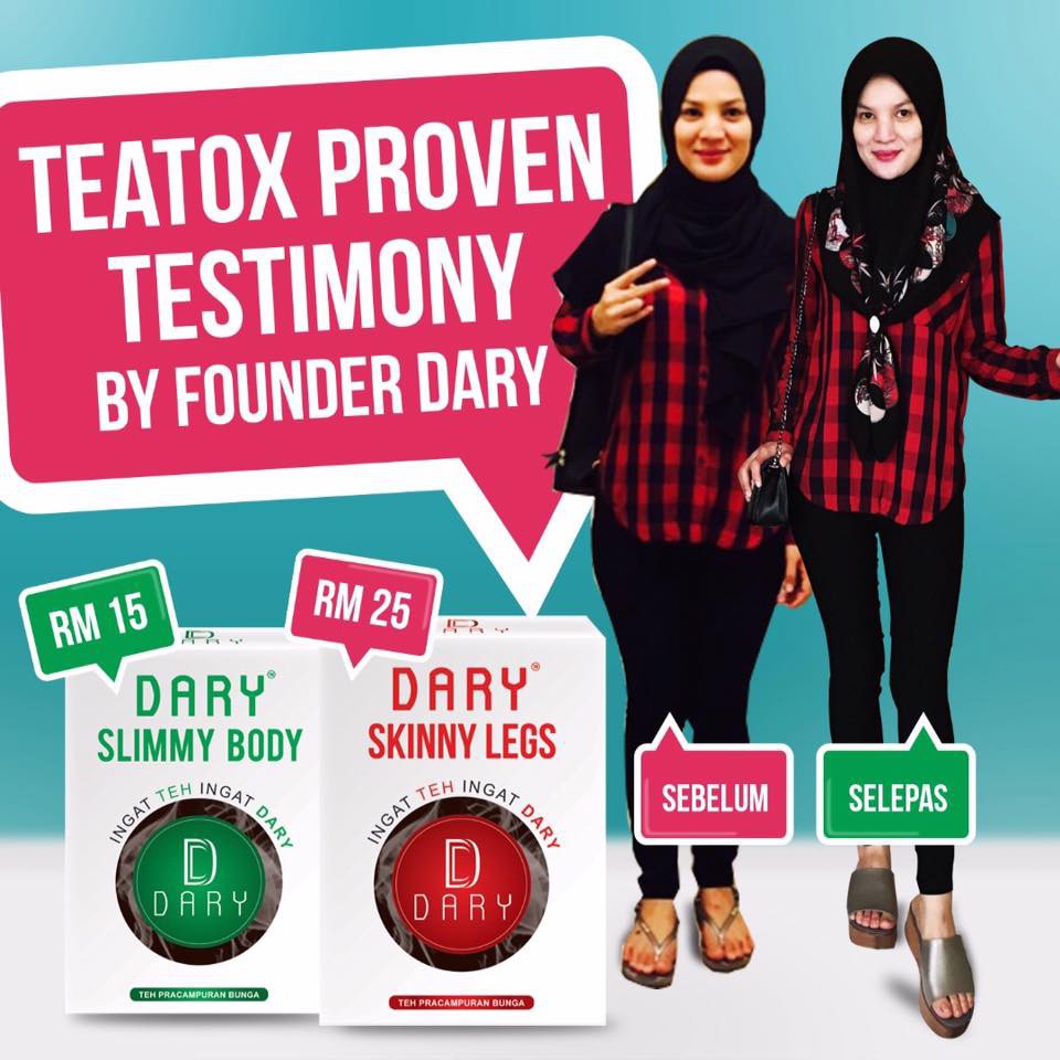 (READY STOCK) DARY TEA KURUS / SLIMMY BODY TEA & SKINNY LEGS TEA ...