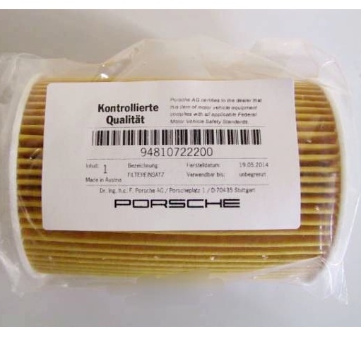 94810722200 PORSCHE OIL FILTER FOR CAYENNE, PANAMERA, 911 3.6L-4.8L ...