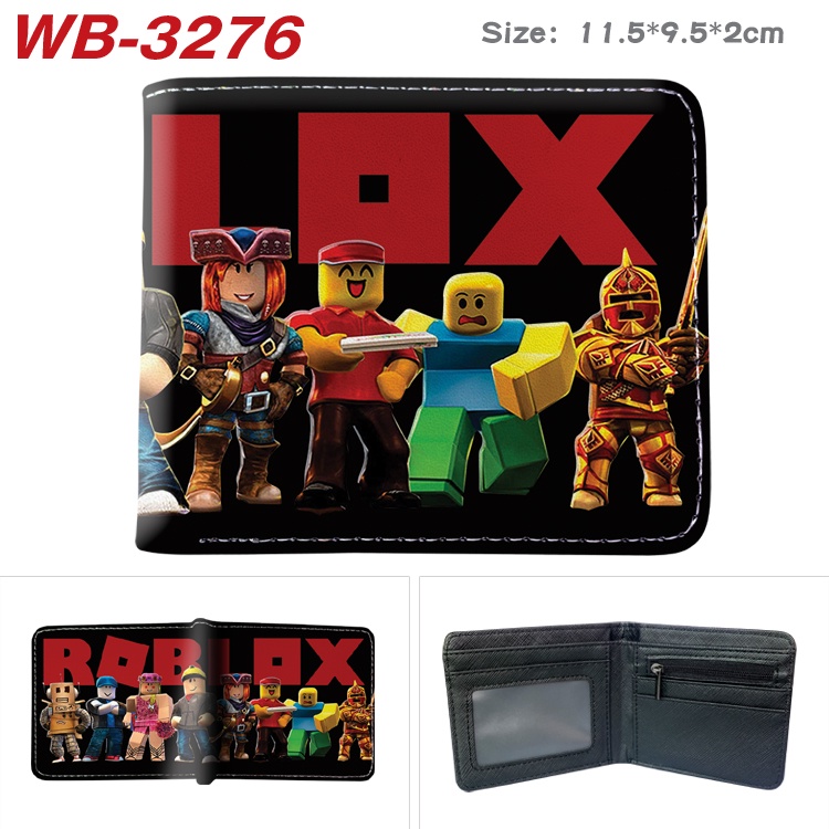 Roblox Sandbox Game Cartoon Student Casual Short Card Wallet Men's and ...