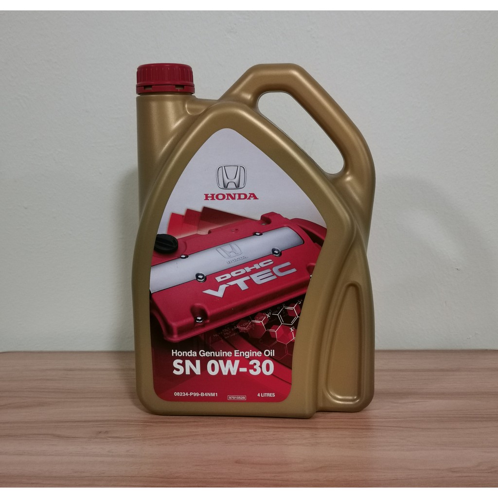 Honda Genuine Fully Synthetic SN 0W-30 Engine Oil + Honda oil filter ...