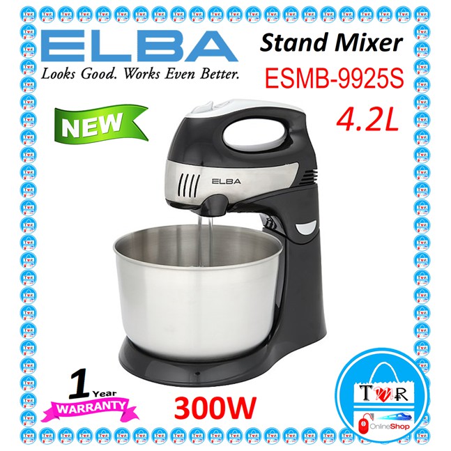 Elba Stand Mixer pemutar kek ESMB-9925S / Milux 2 in 1 4.0L MSM-9906 ...