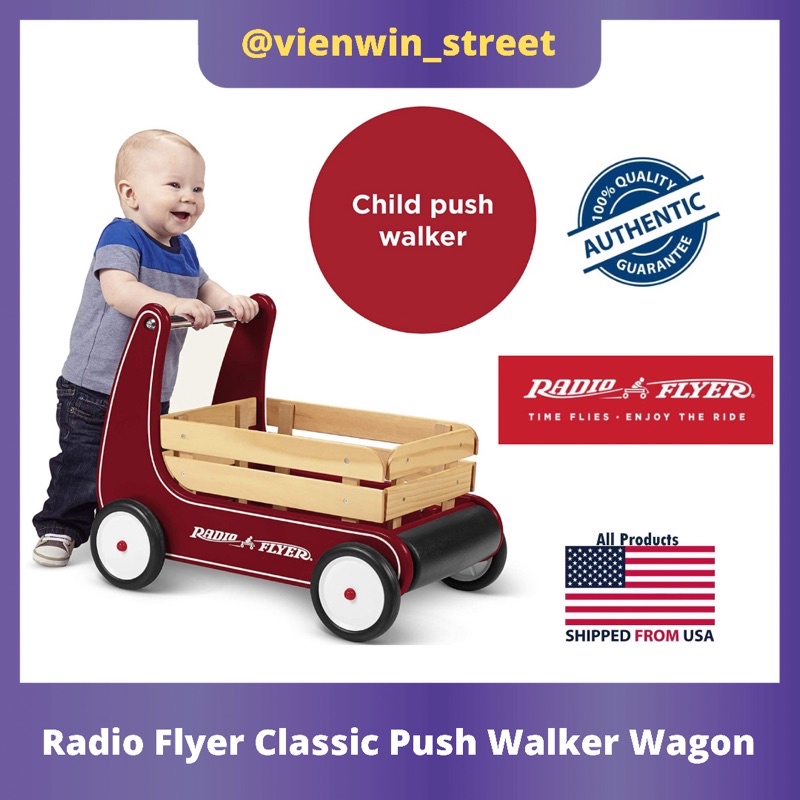 Radio Flyer Classic Wooden Push Walker Wagon ⛔️Little Tikes Fisher ...