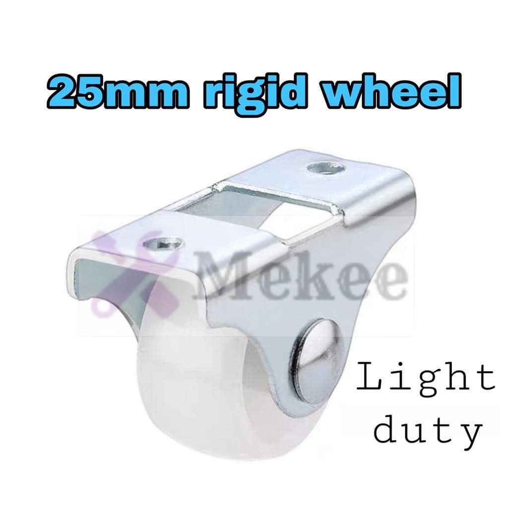 Light duty 25mm diameter single wheel roller caster castor metal top ...