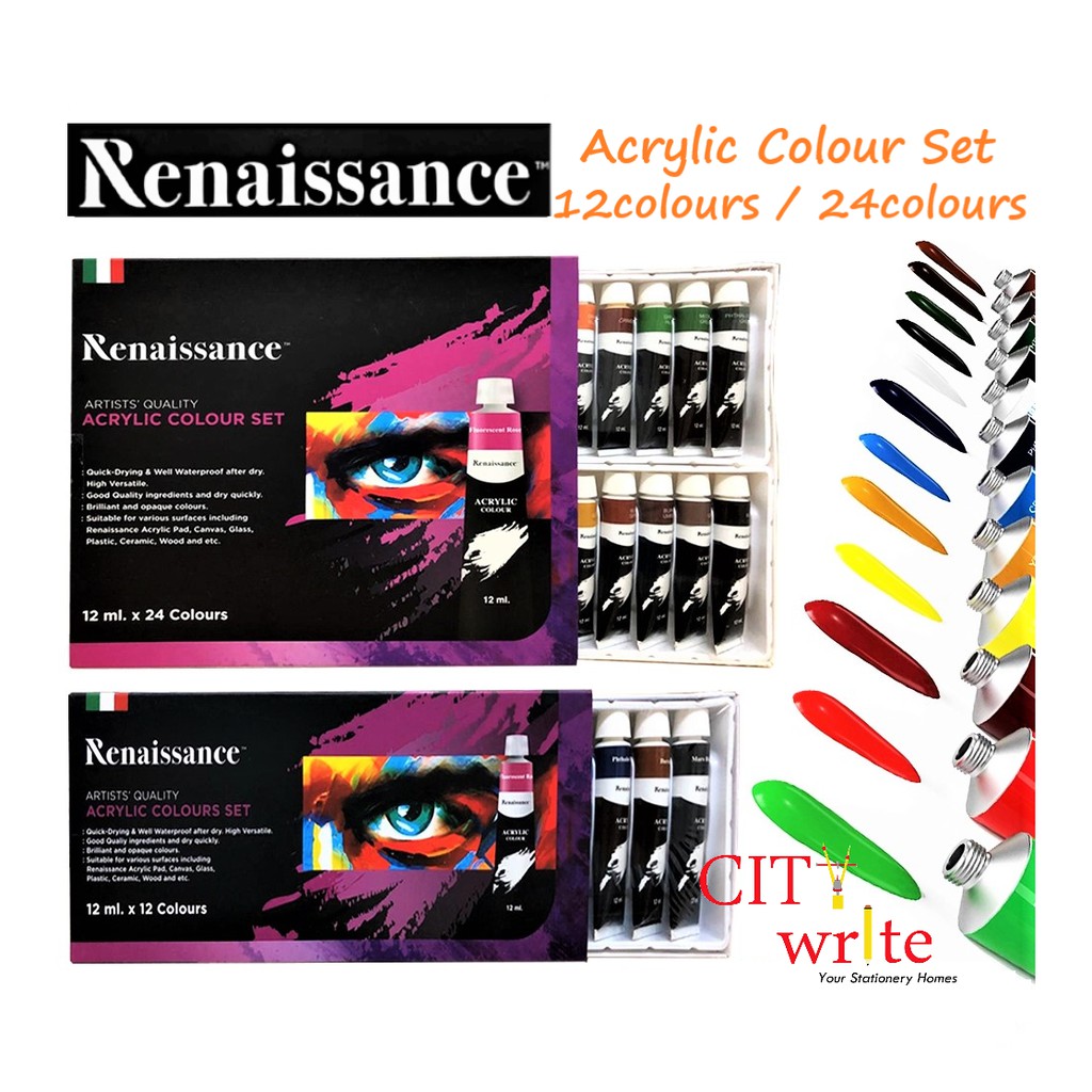 12ml x 12Colours/24Colours Artist Paint | Shopee Malaysia