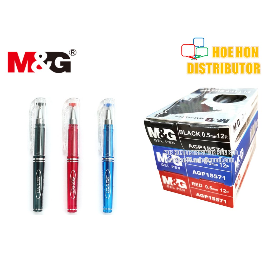 M&G Mini Gel Sign Pen 0.5mm AGP 15571 (Short Pen) | Shopee Malaysia