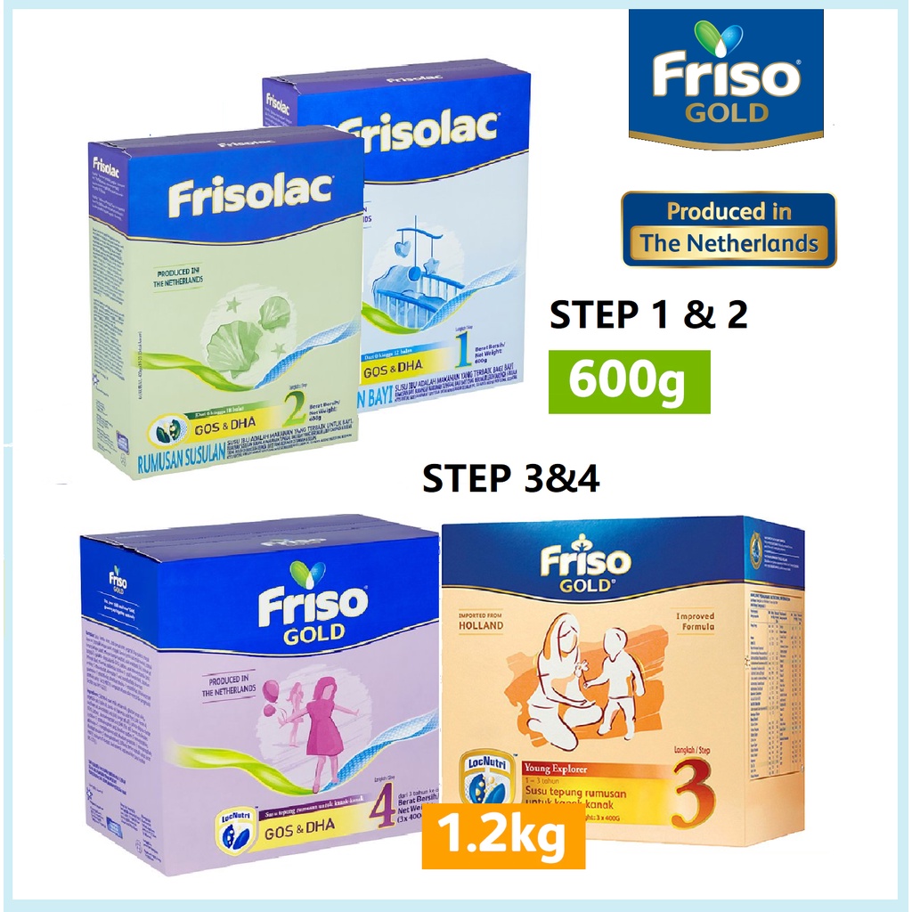 Friso Gold Milk Formula Step 1&2 600g/ Step 3&4 1.2kg (ATTN EXP ...
